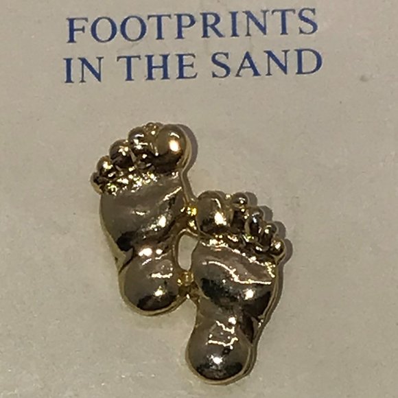 Jewelry | Footprints In The Sand Pin | Poshmark